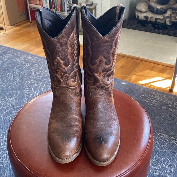 Abilene Boot Co. | Shoes | Abilene Bison Leather Cowboy Boots Western ...